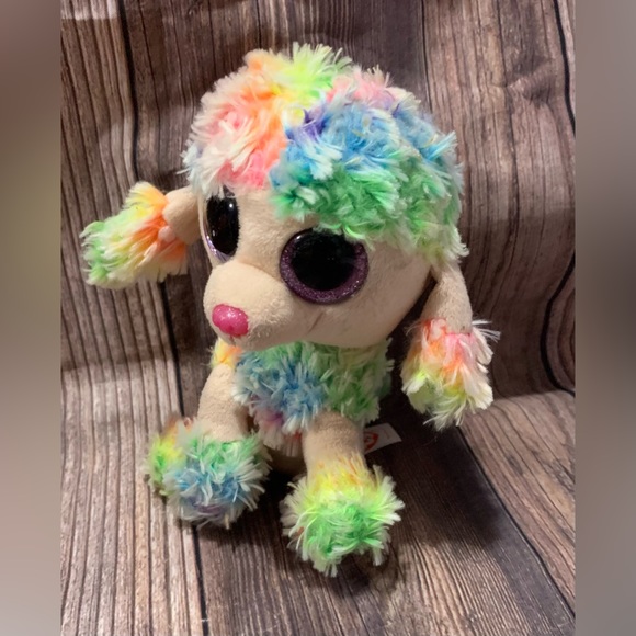 Ty | Toys | Ty Beanie Boos Rainbow Poodle | Poshmark